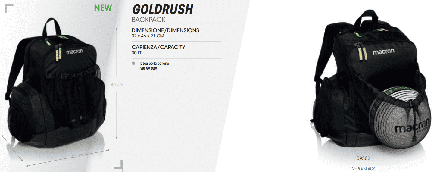 Рюкзак спортивный GOLDRUSH backpack (Macron) | Сумки спортивные в ...